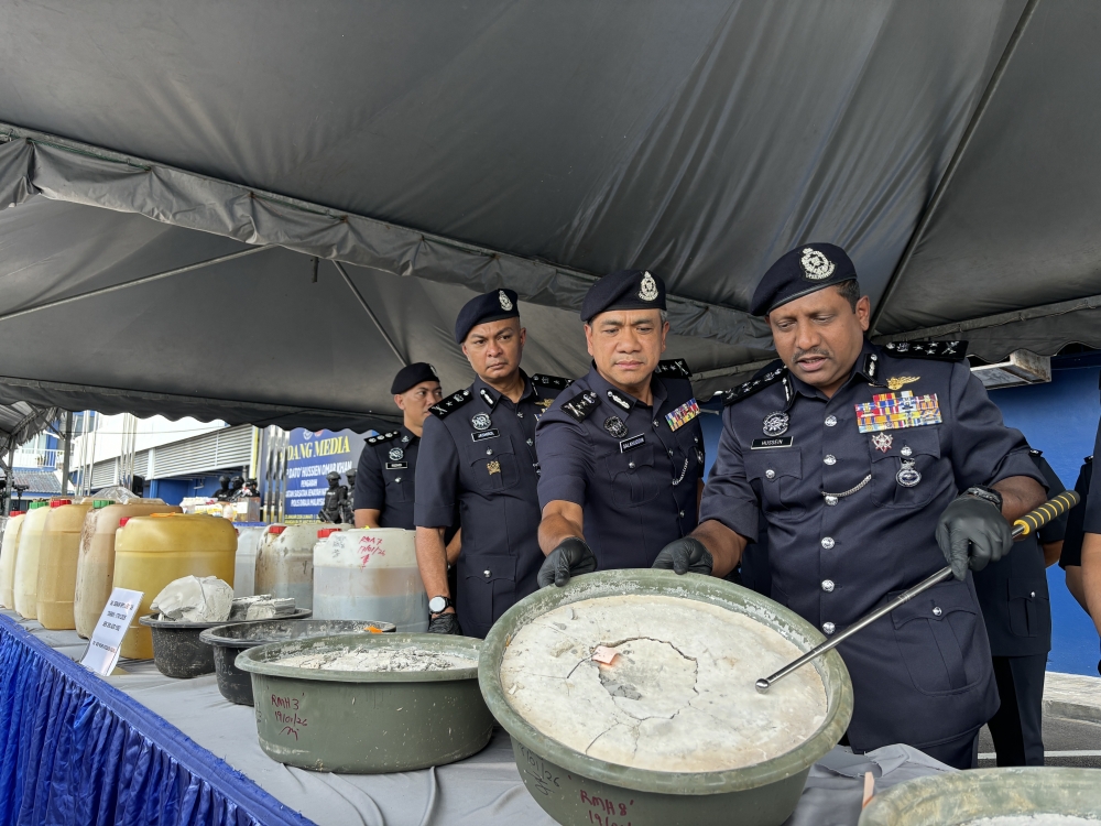 Police dismantle syndicate hiding ecstasy in cement; RM37.3m haul ...