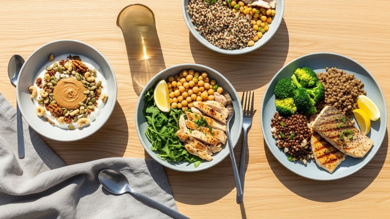 High protein meal ideas for breakfast, lunch and dinner