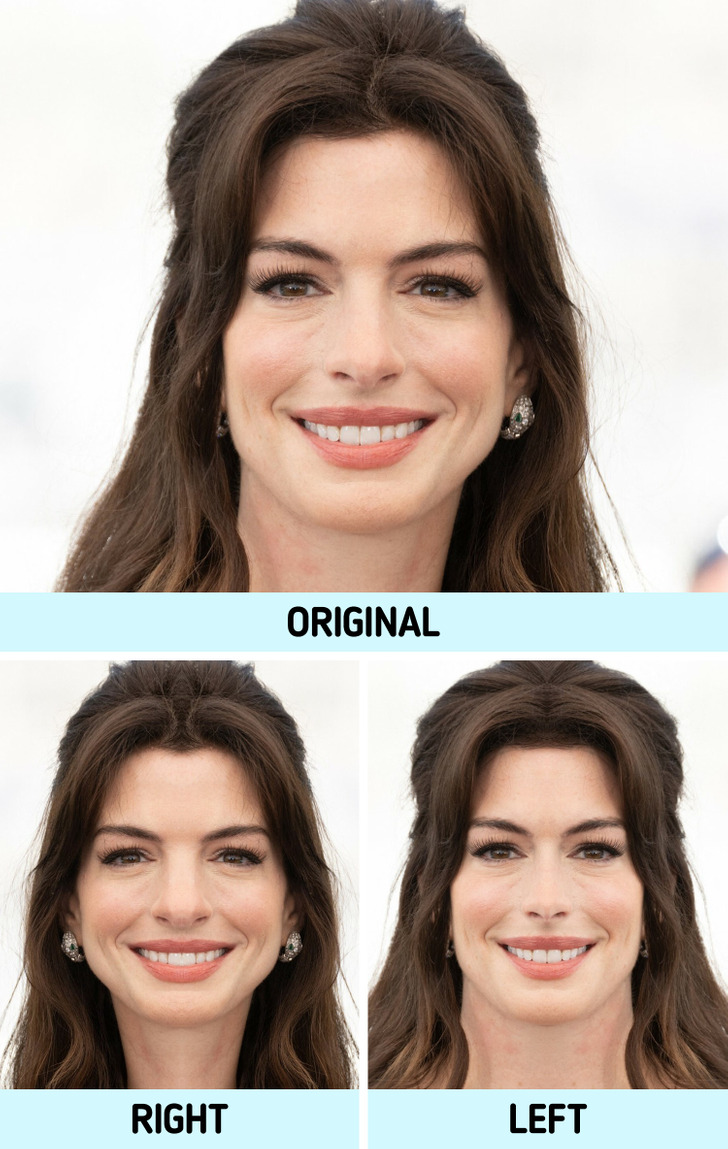 We mirrored 12 famous faces to create perfect symmetry, some results ...