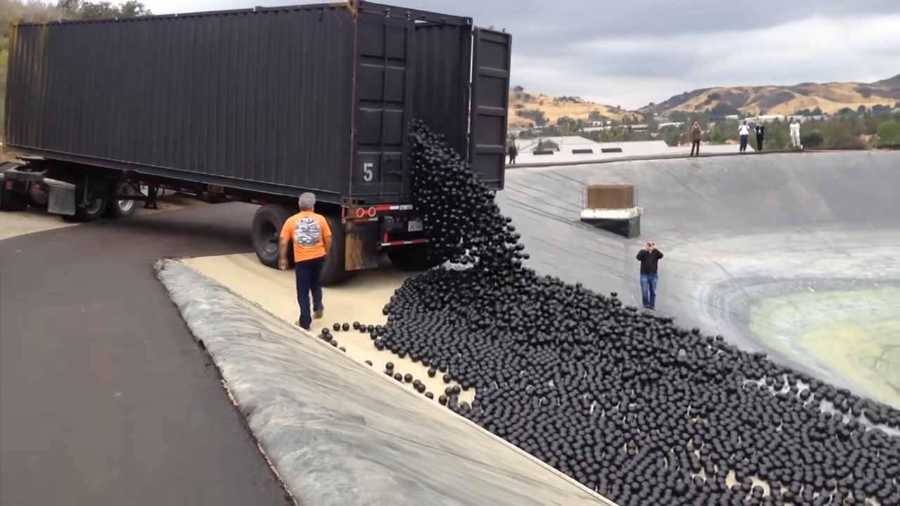 Why 96 million black balls were dumped into this reservoir
