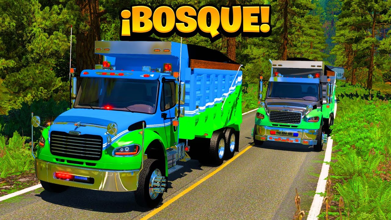 ¡Ruta en volqueta por el bosque ATS!