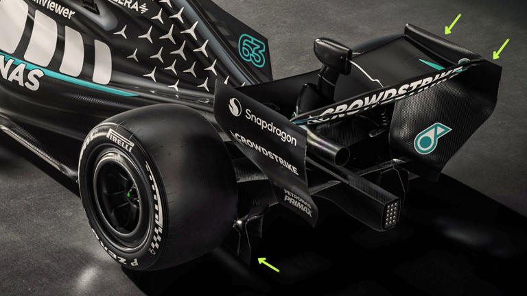 Mercedes W17 reveal raises first technical puzzle of F1 2026