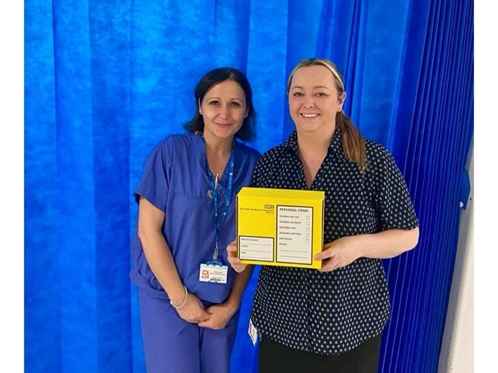 Yellow patient property boxes introduced across Pinderfields ...