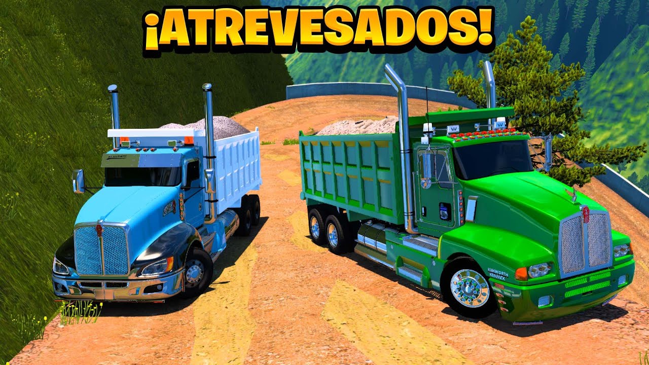 Volqueteros atrapados en loma empinada ATS