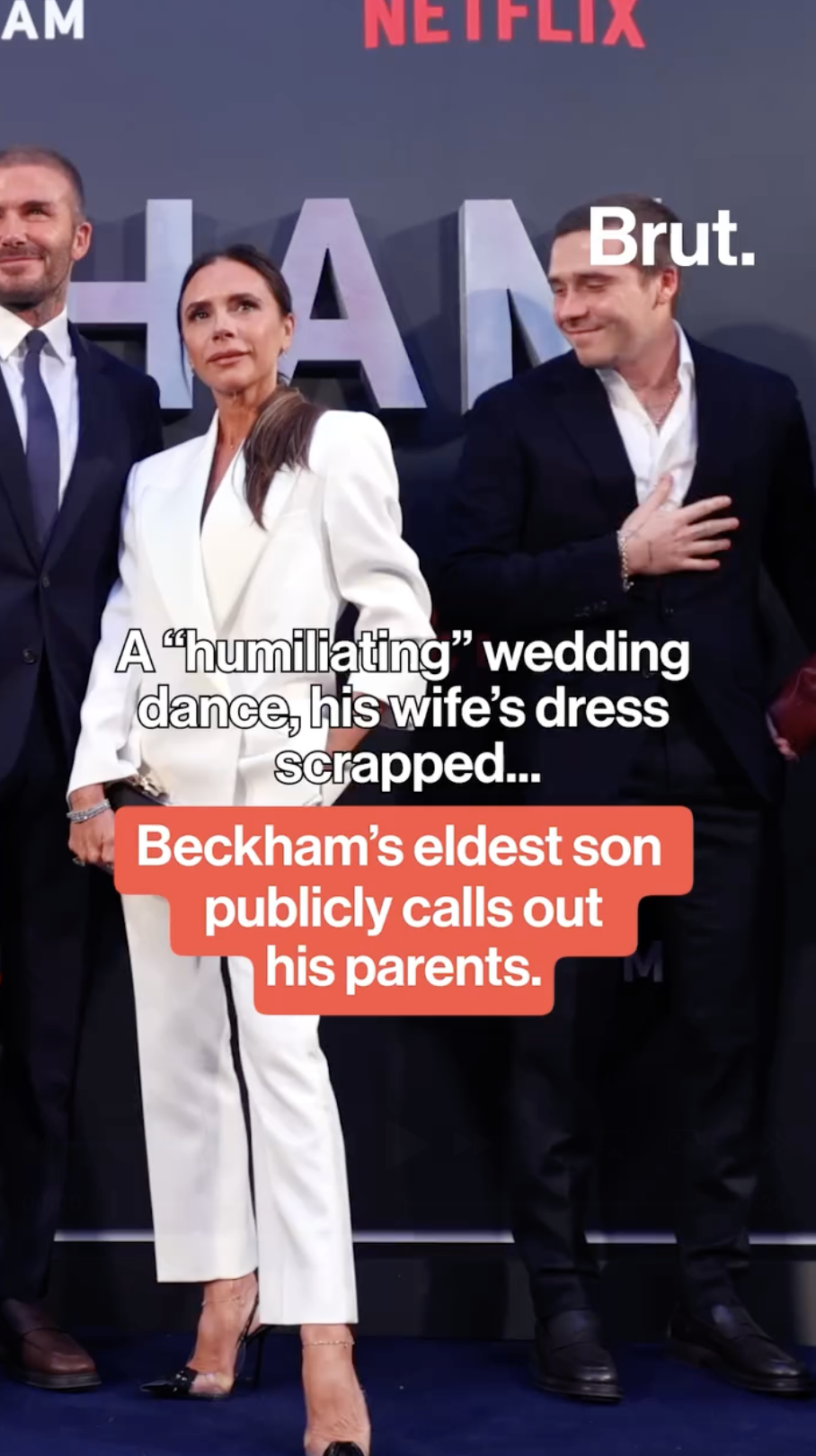 Beckham's eldest son publicly calls out his parents