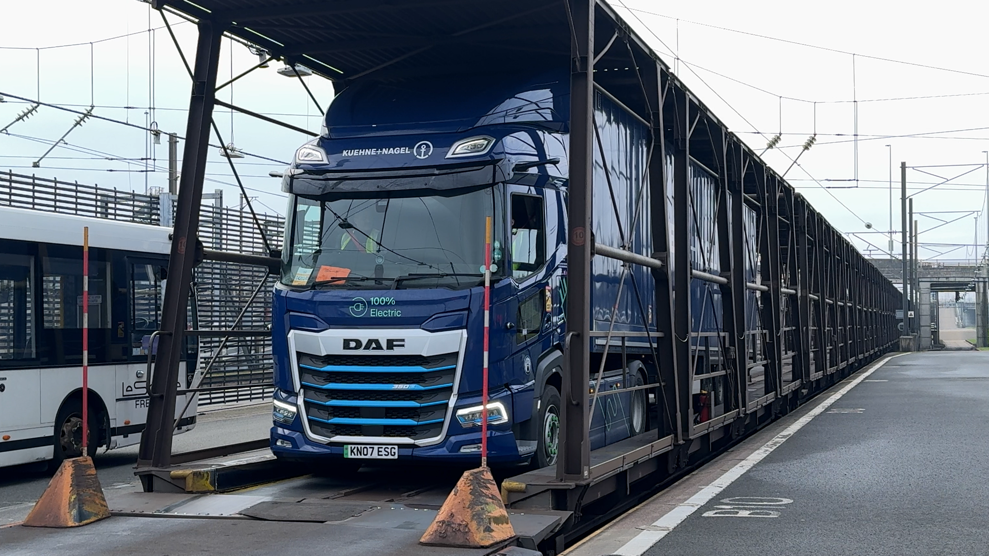 First electric HGV crosses Channel Tunnel