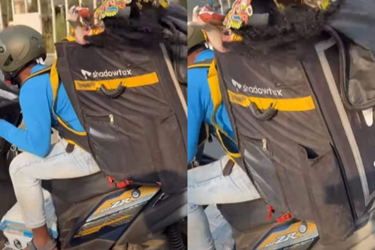 Saraswati Puja Kolkata man steps out to deliver goddess idol video