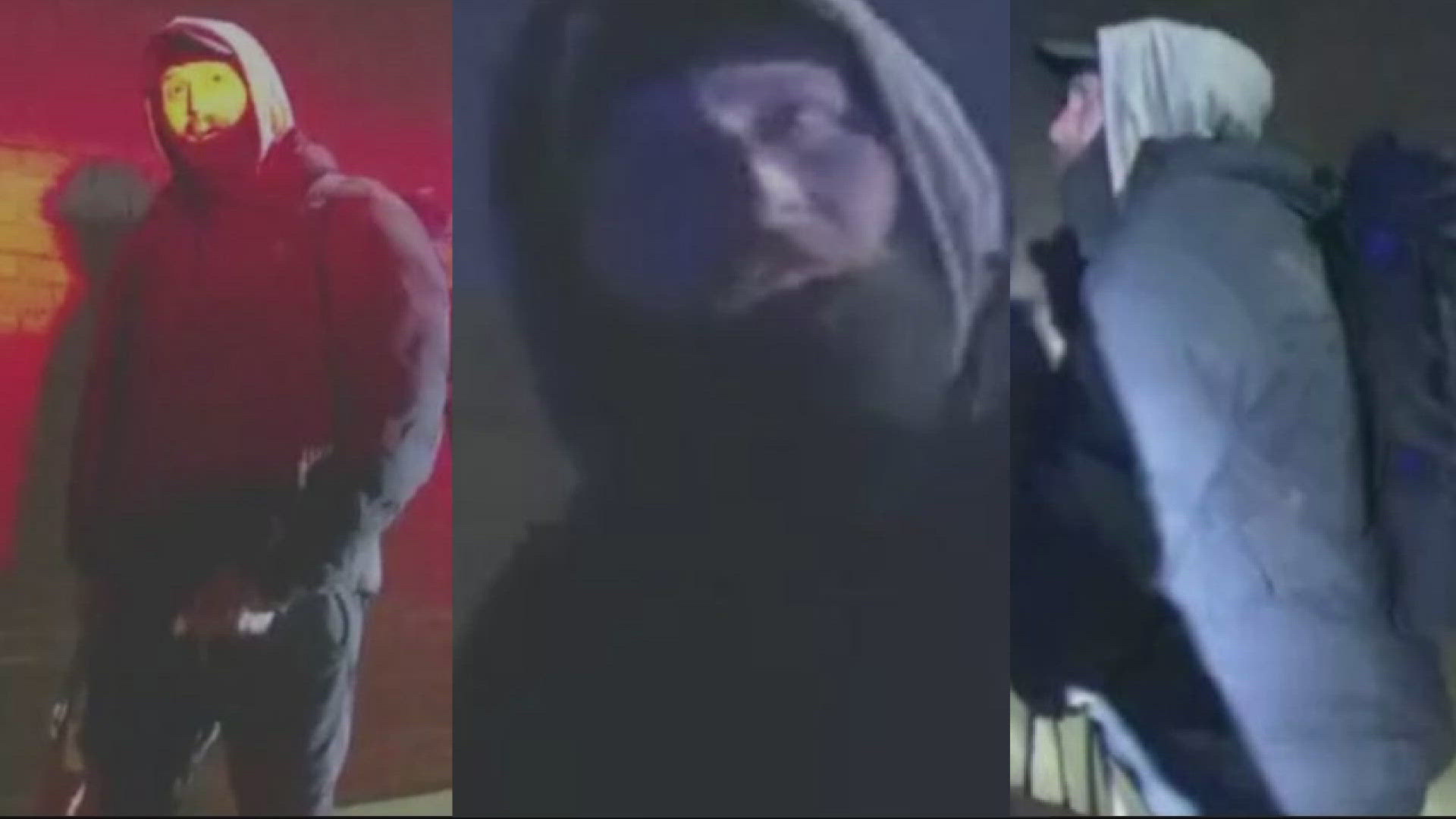 Portland police release images of man accused of shooting two officers