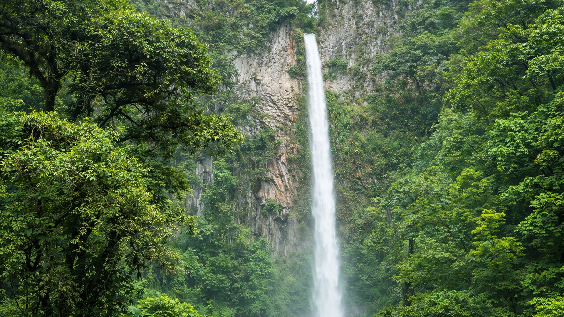 Would you hike to this remote waterfall?