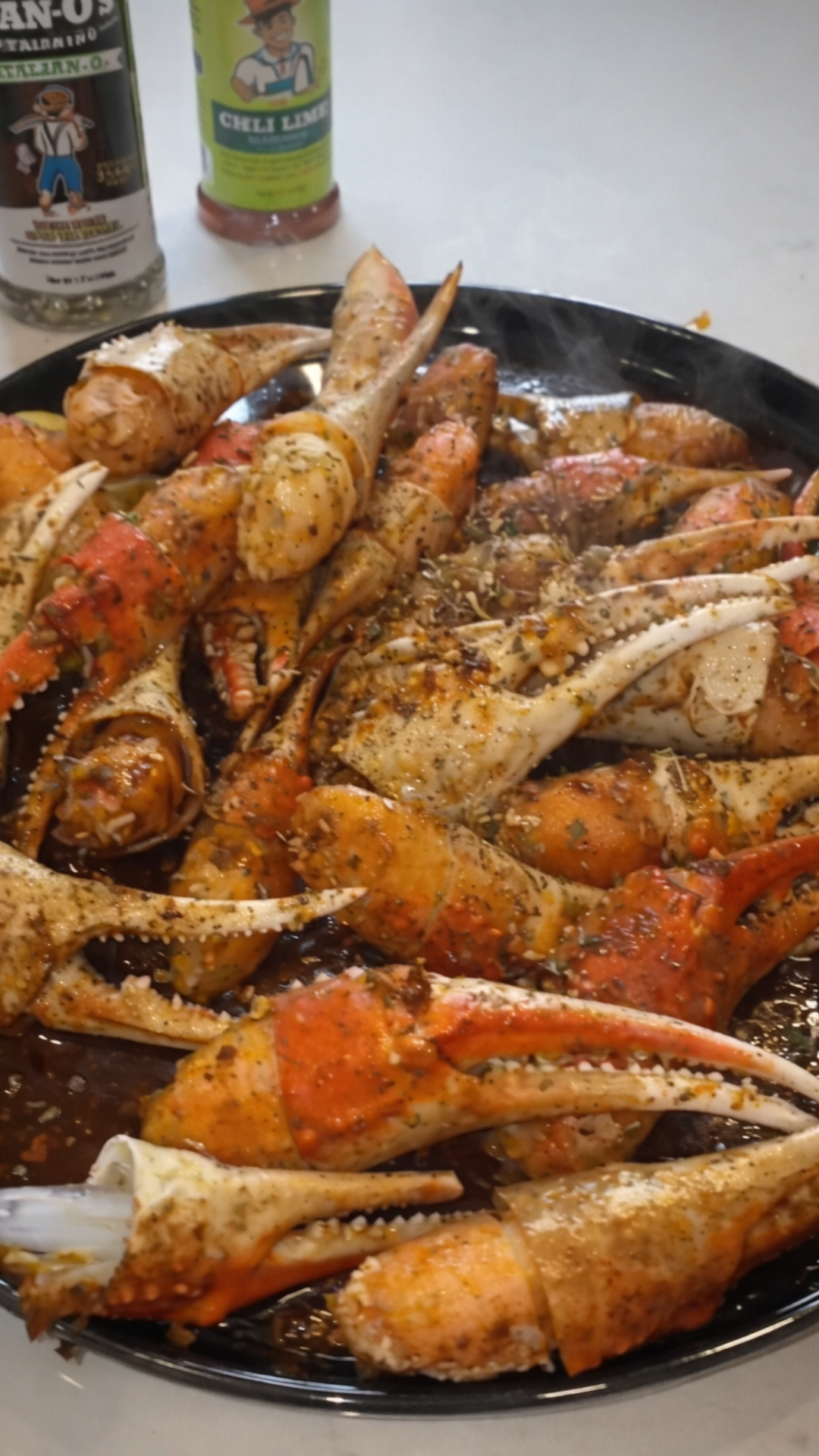 Making sautéed crab claws at home