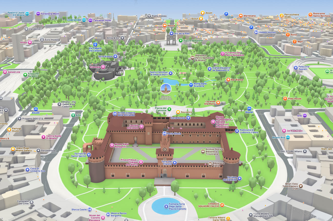 Apple Plans active l’expérience de ville détaillée à Milan, juste avant ...