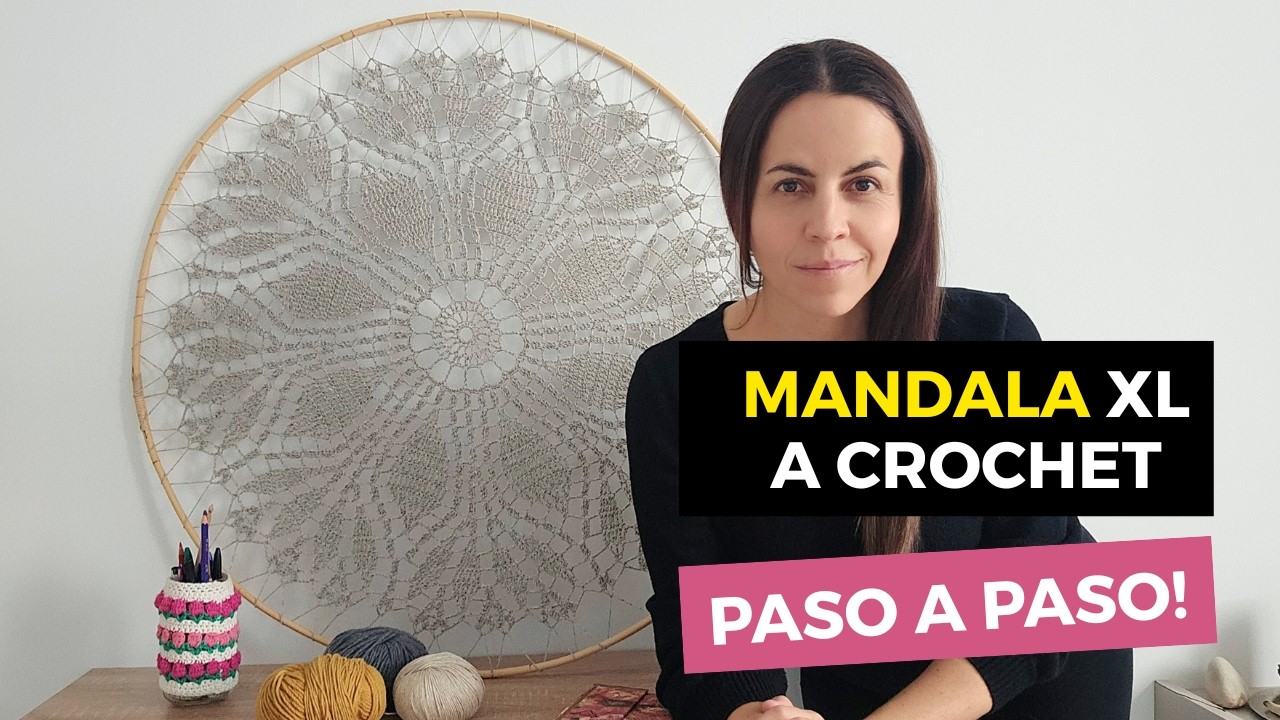 Mandala atrapasueños gigante a crochet 🧶 | Tutorial paso a paso (parte 1)