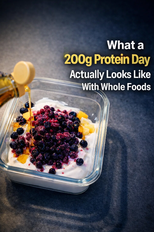 What a 200g protein day actually looks like with whole foods