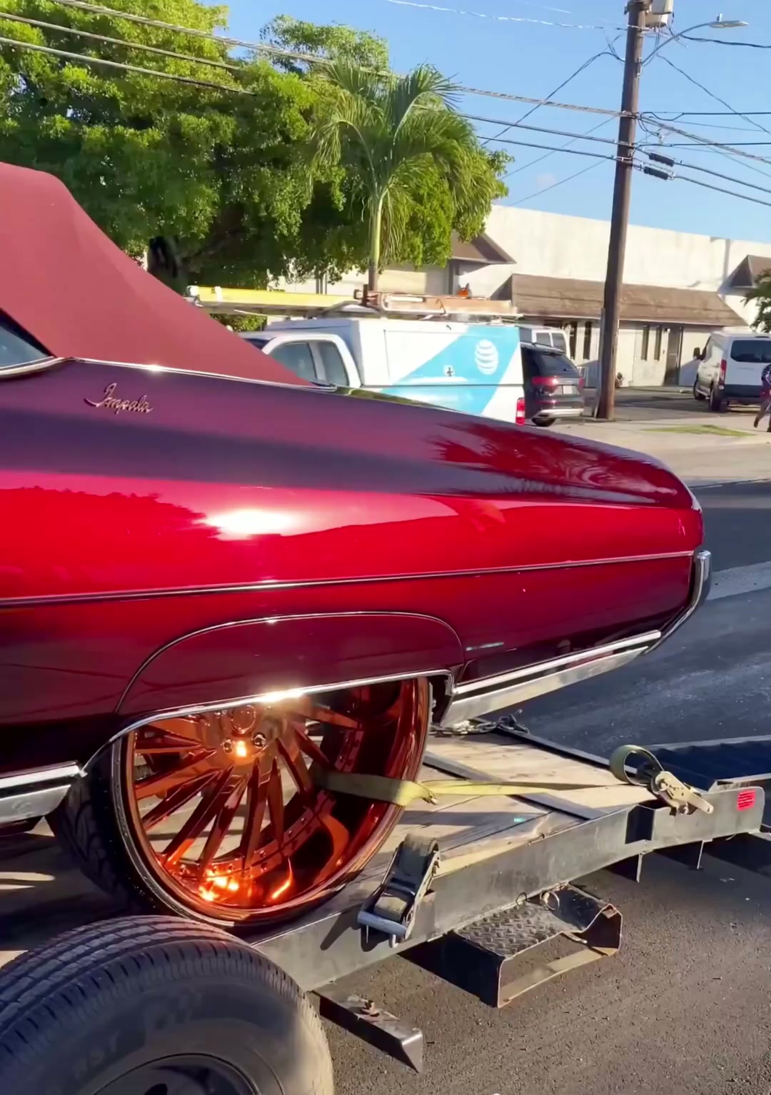 71 Chevy vert on rosegold 26's