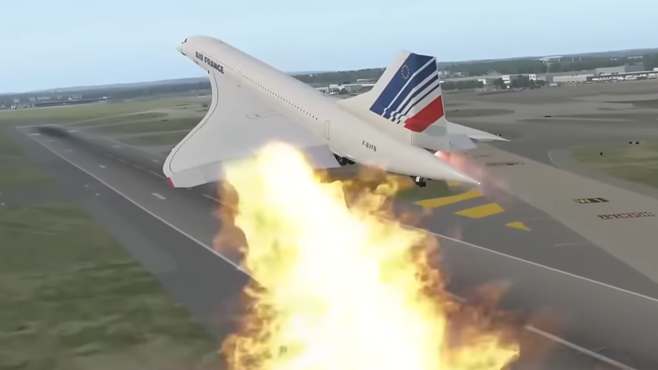 Die Concorde crashte mit Passagieren an Bord kurz nach dem Start