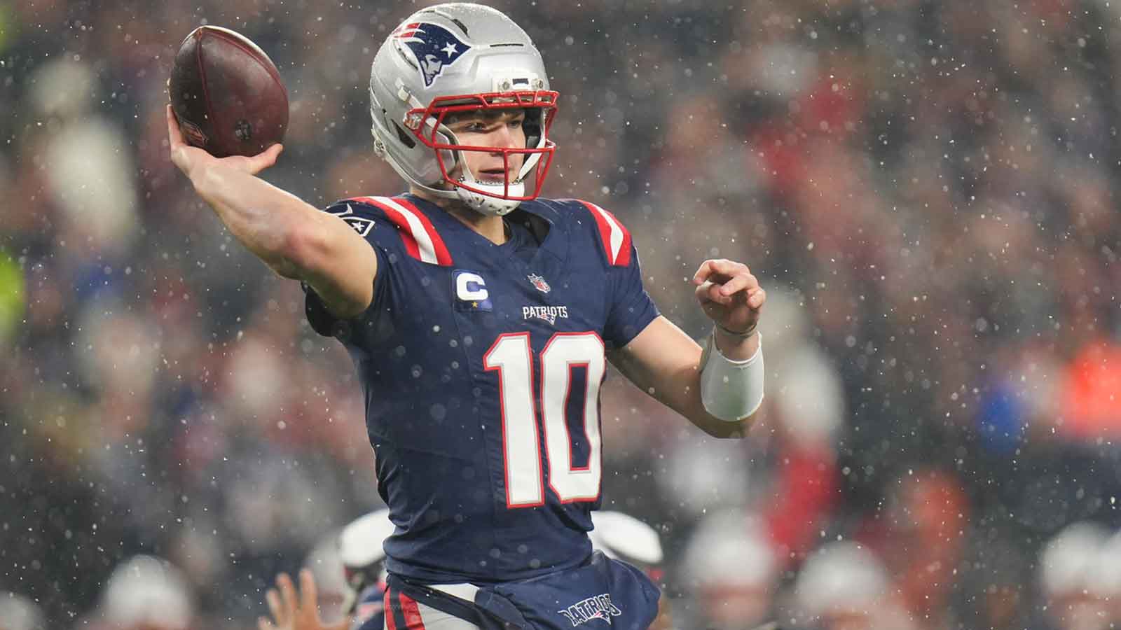 Key Drake Maye protector added to injury report before Patriots-Broncos ...