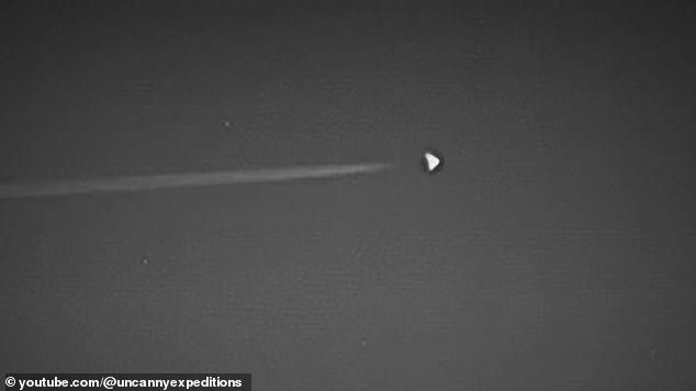 Mysterious UFO-shaped 'Dorito' aircraft spotted over Area 51 as strange ...