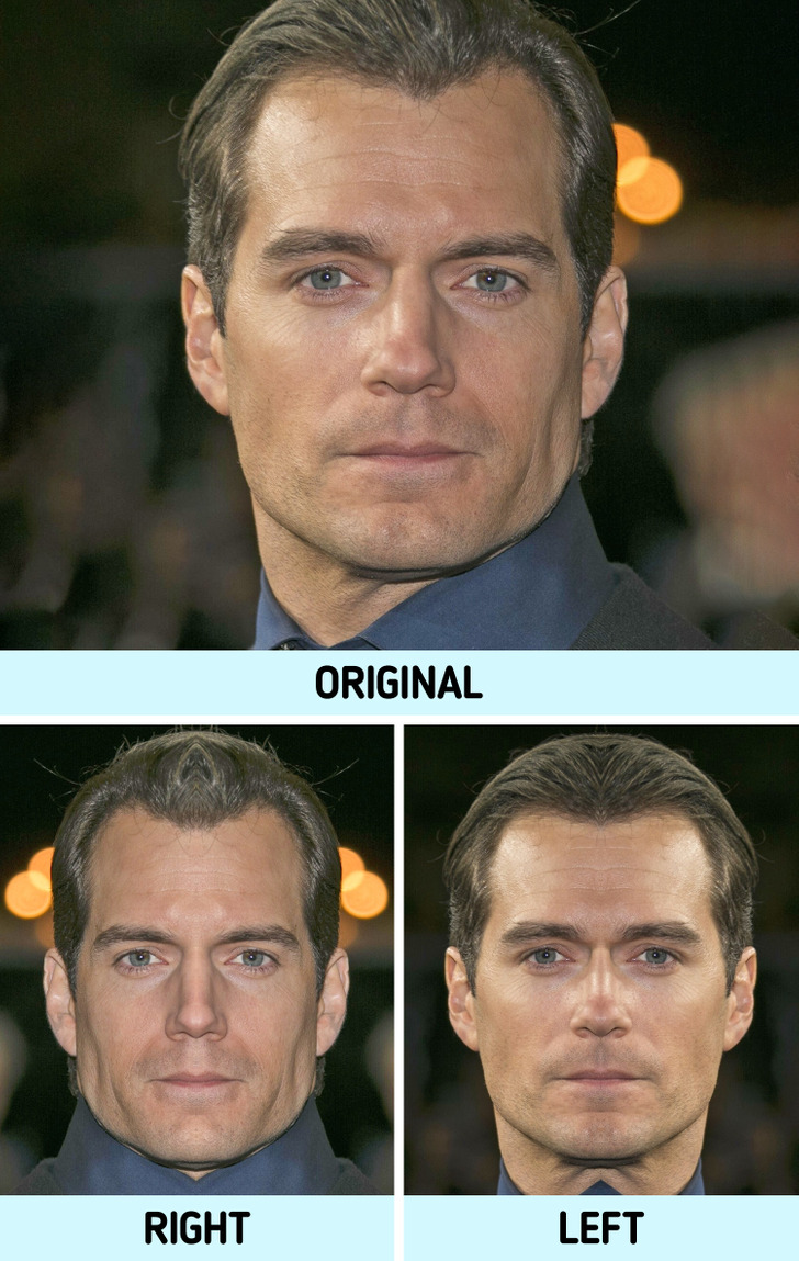We mirrored 12 famous faces to create perfect symmetry, some results ...