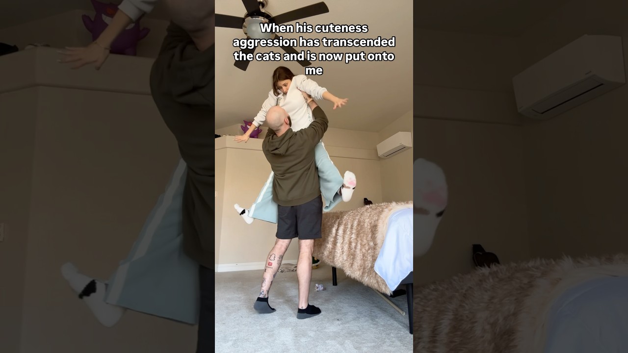 When the cuteness aggression has moved beyond the cats