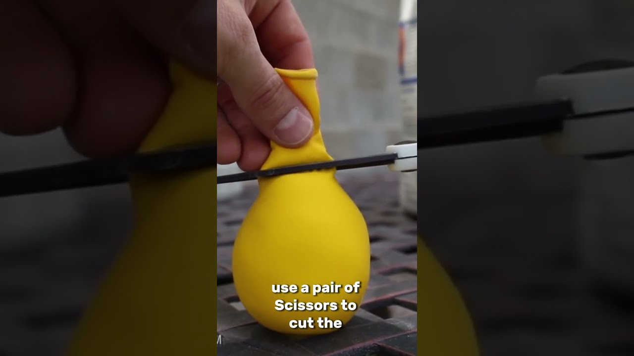 Making squishy superhero themed stress balls at home