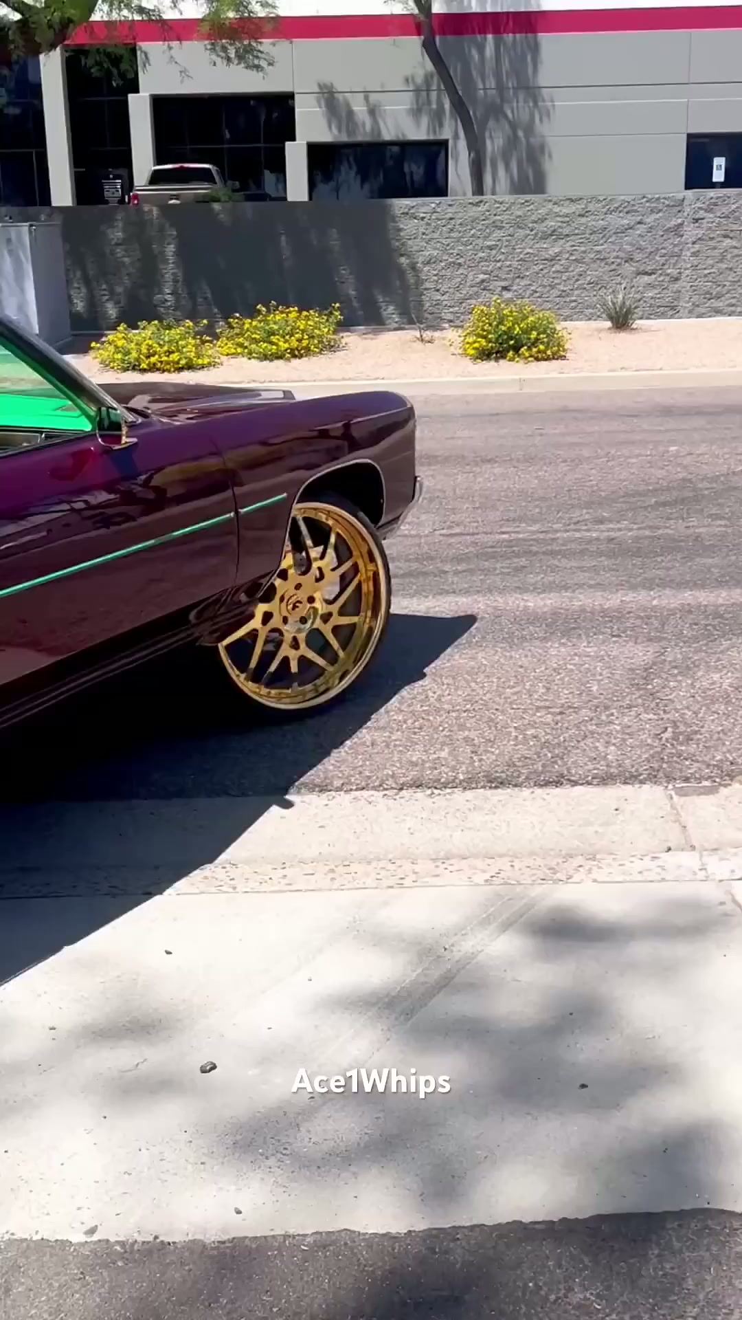 Kodak Black’s Chevy vert on gold 26’s Forgiatos test and tune run 💨