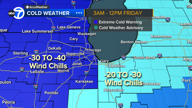 -20 to -40 wind chills hit Chicago area | What to know about school ...