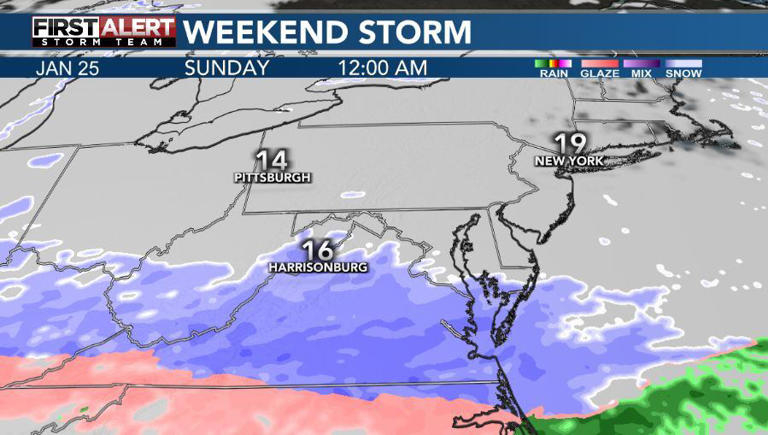 First alert | Weekend winter storm: Updated totals & timing