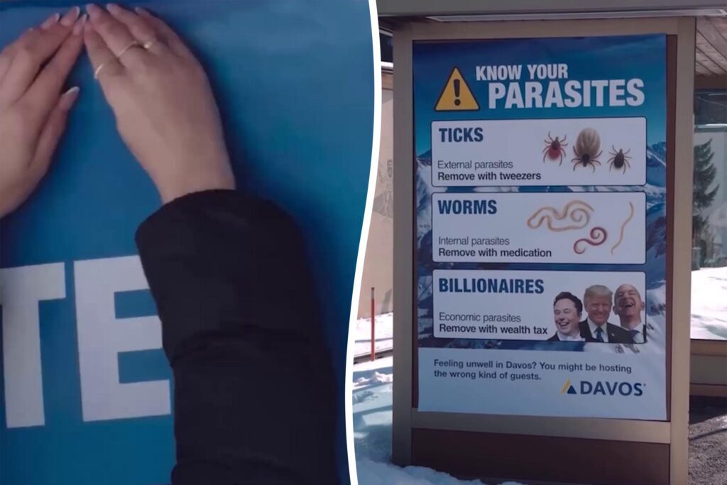 Billboards calling Trump and Musk “economic parasites” installed around ...