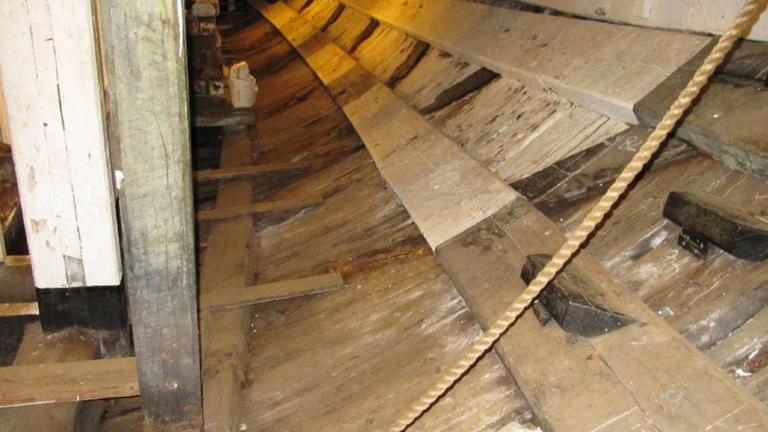 In Barcelona, archaeologists uncovered a 32-foot medieval boat dubbed ...