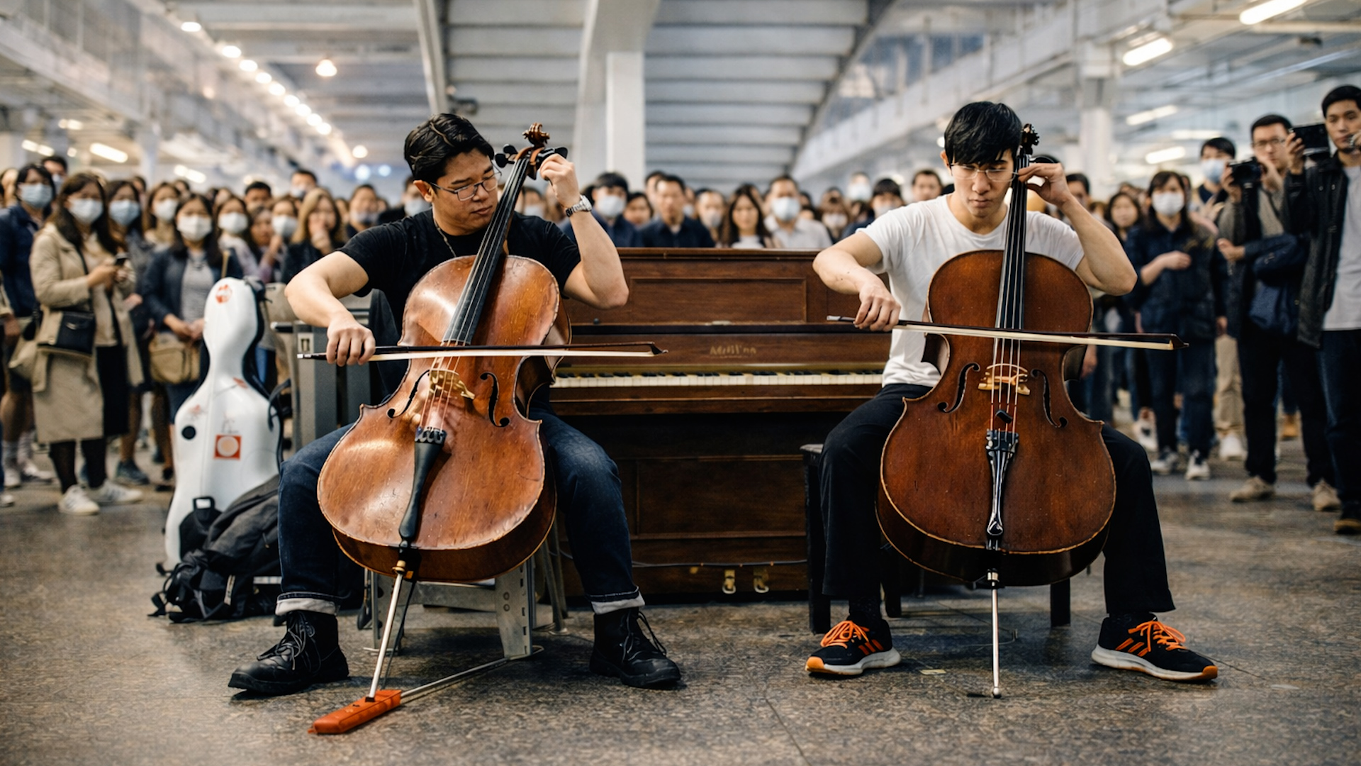 Live rock cello performance with my brother