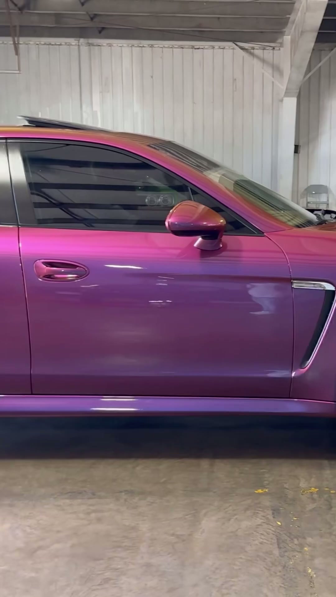 Outrageous Porsche Panamera on Brushed gold 26’s Rucci Pullin up to ...