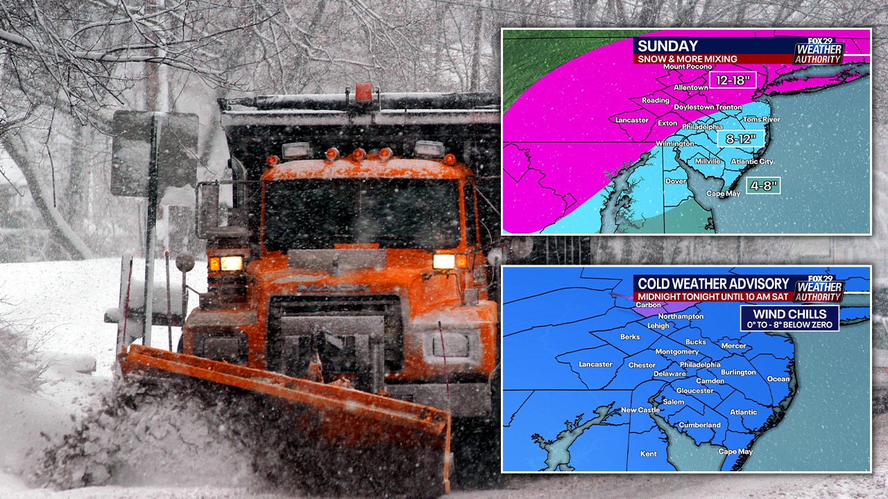 Philly snow forecast: Double-digit snowfall totals expected this ...