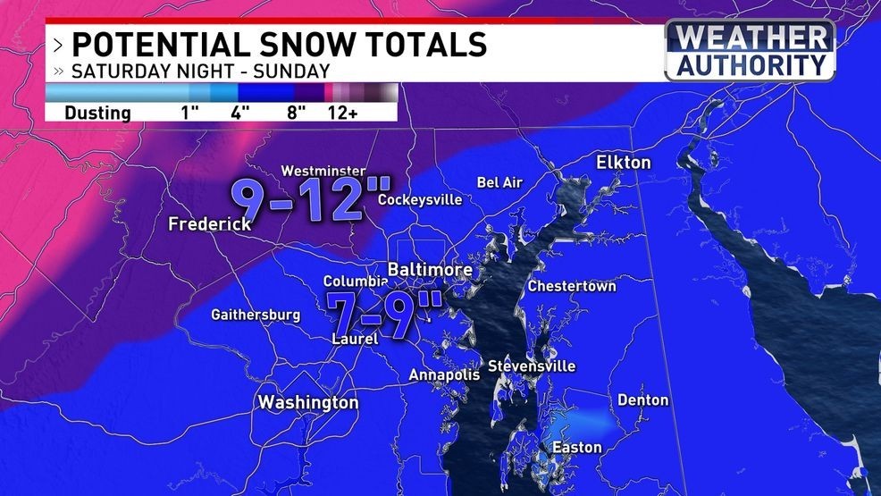 Monster winter storm moves into Maryland this weekend