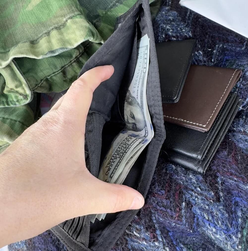 Shopper thrilled by discovery after opening up wallet purchased from ...