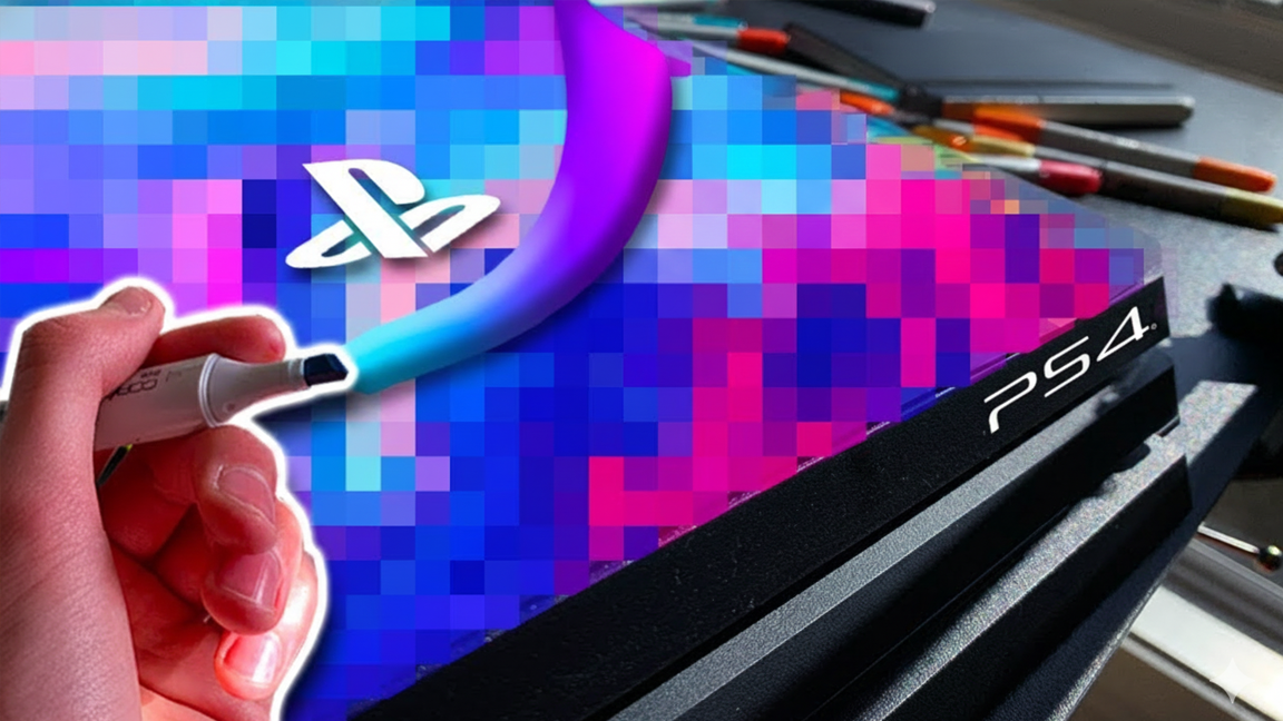 Transforming a game console with continuous doodles