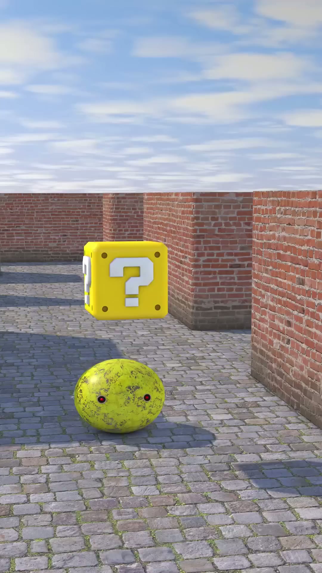 Robot Pacman vs Super Mushroom #Shorts