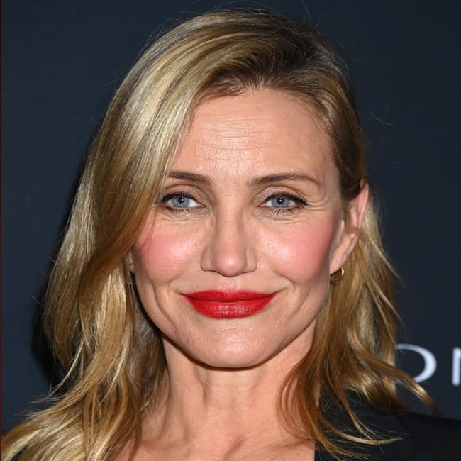 Cameron Diaz wears an all-black ensemble at WWD Style Awards