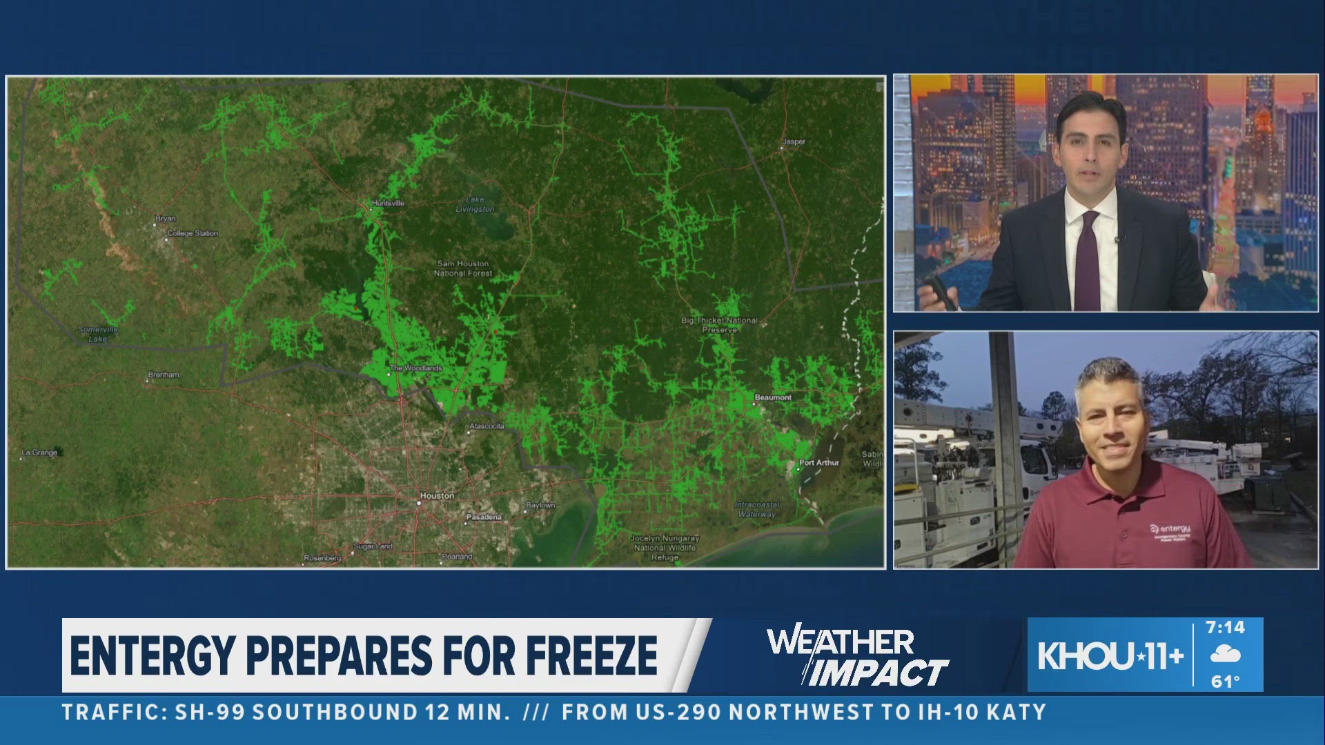 Entergy Texas prepares for weekend freeze
