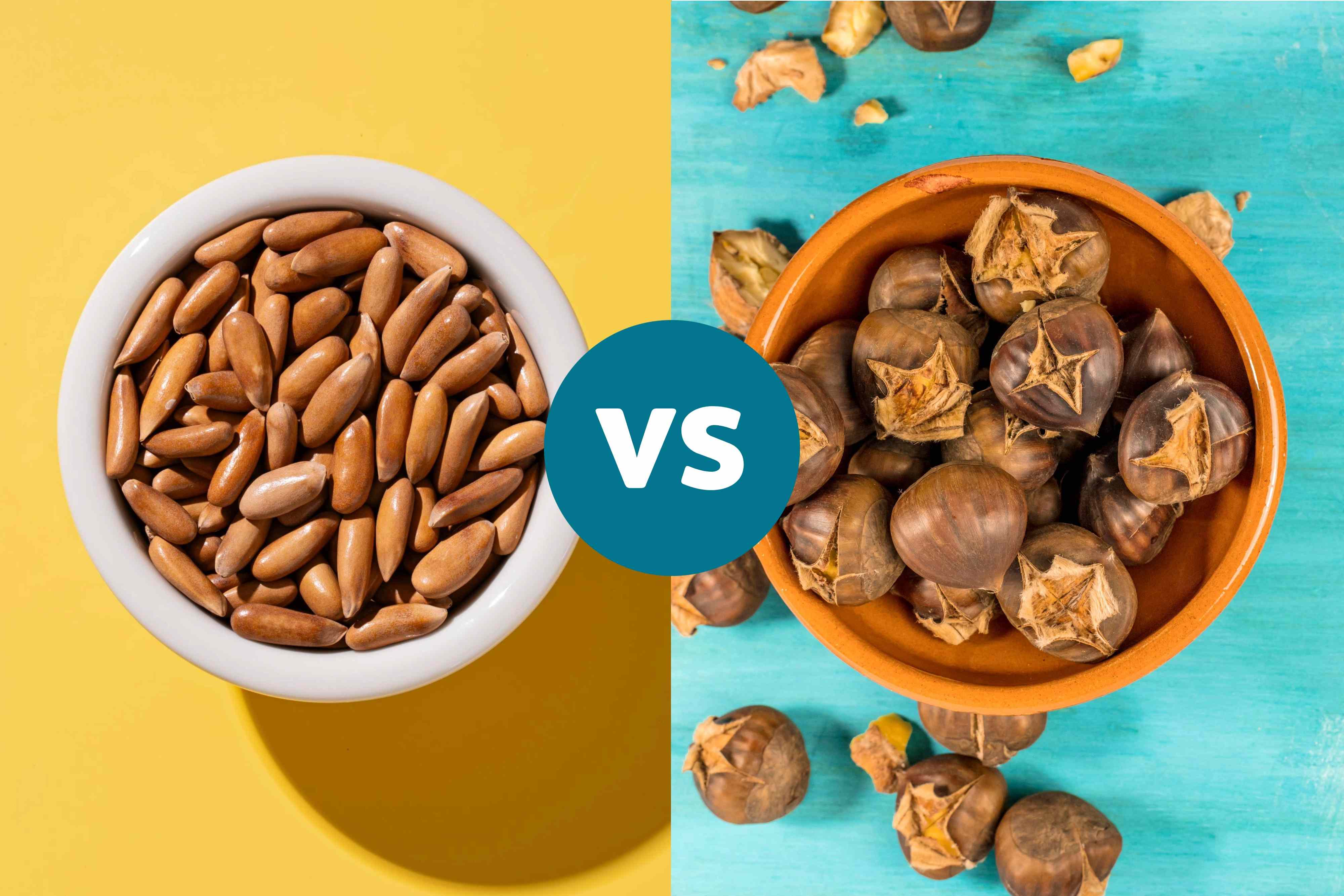 Pine nuts vs. chestnuts: Which has more healthy fats, protein, and fiber?