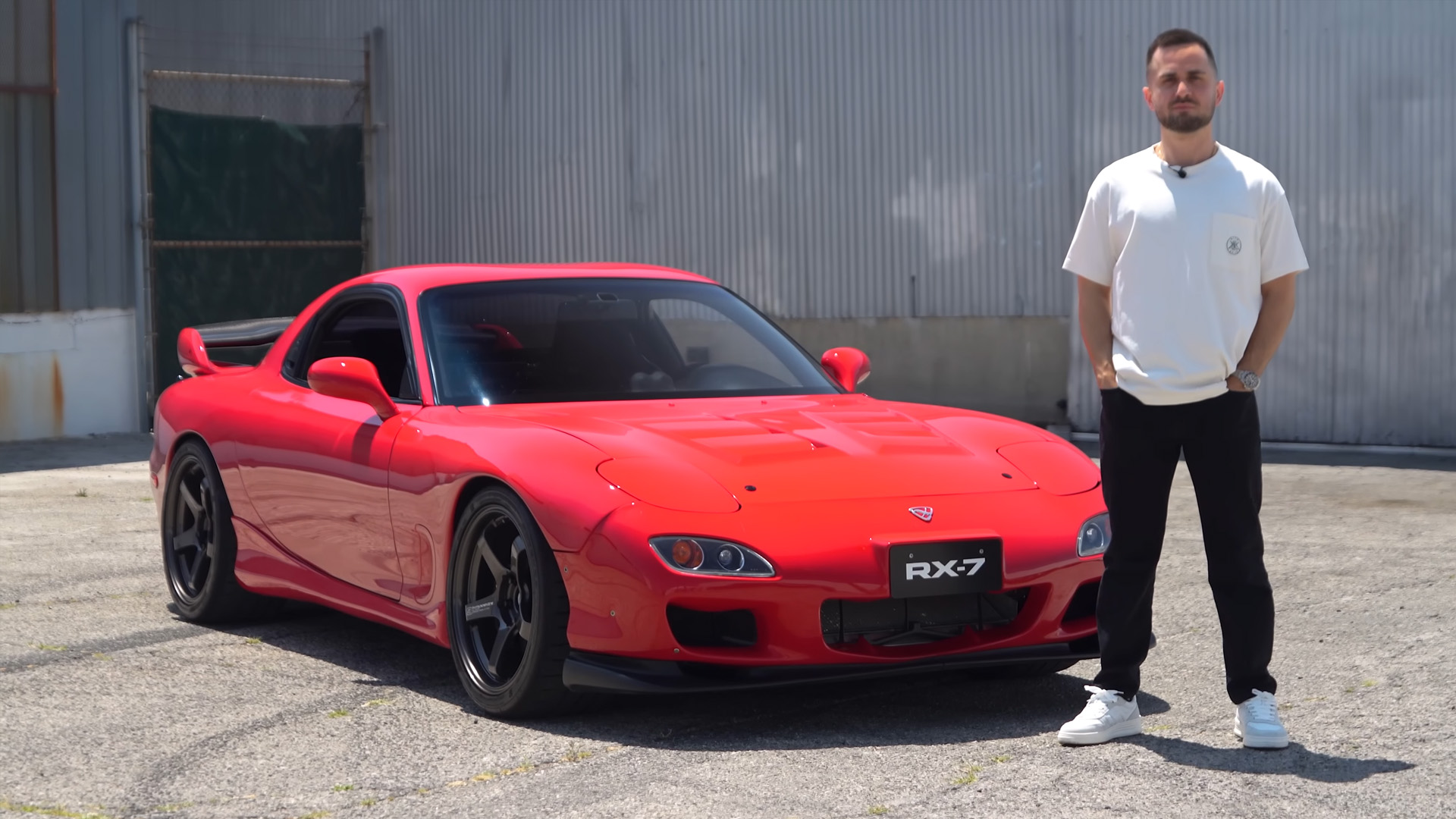 High performance single turbo Mazda RX7 street test
