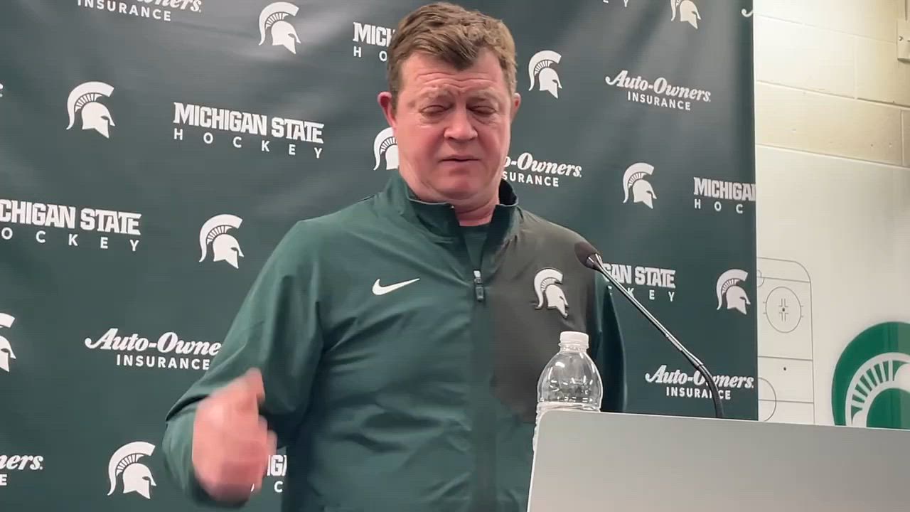 Michigan State hockey coach Adam Nightingale on Dan Sturges being the ...