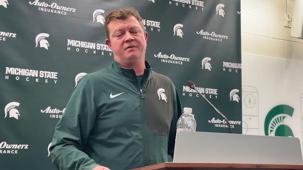 Michigan State hockey coach Adam Nightingale on honoring the life of ...