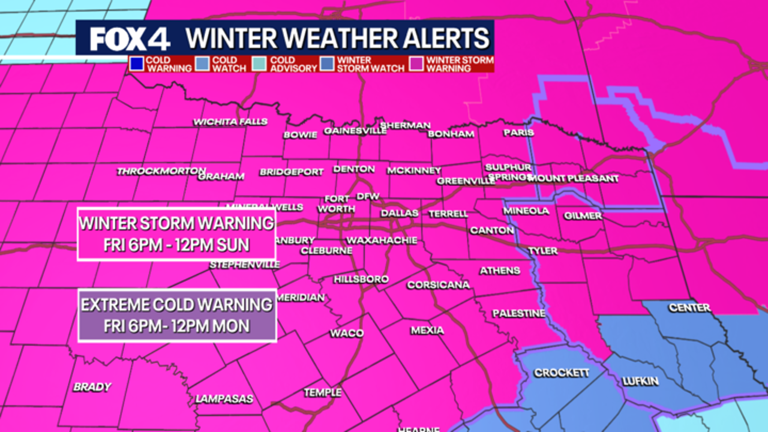 Dallas weather: Dangerous ice and sleet as winter storm hits North ...