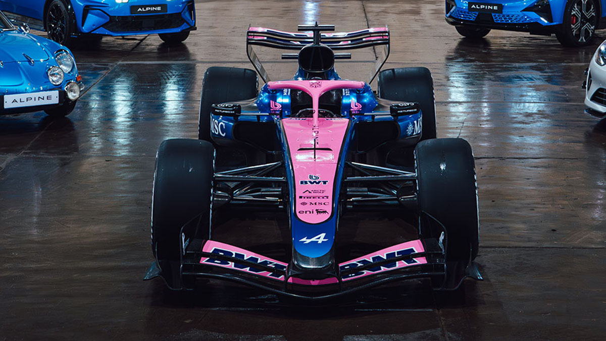 Schippert Alpine mit der A526 in Richtung Spitze?