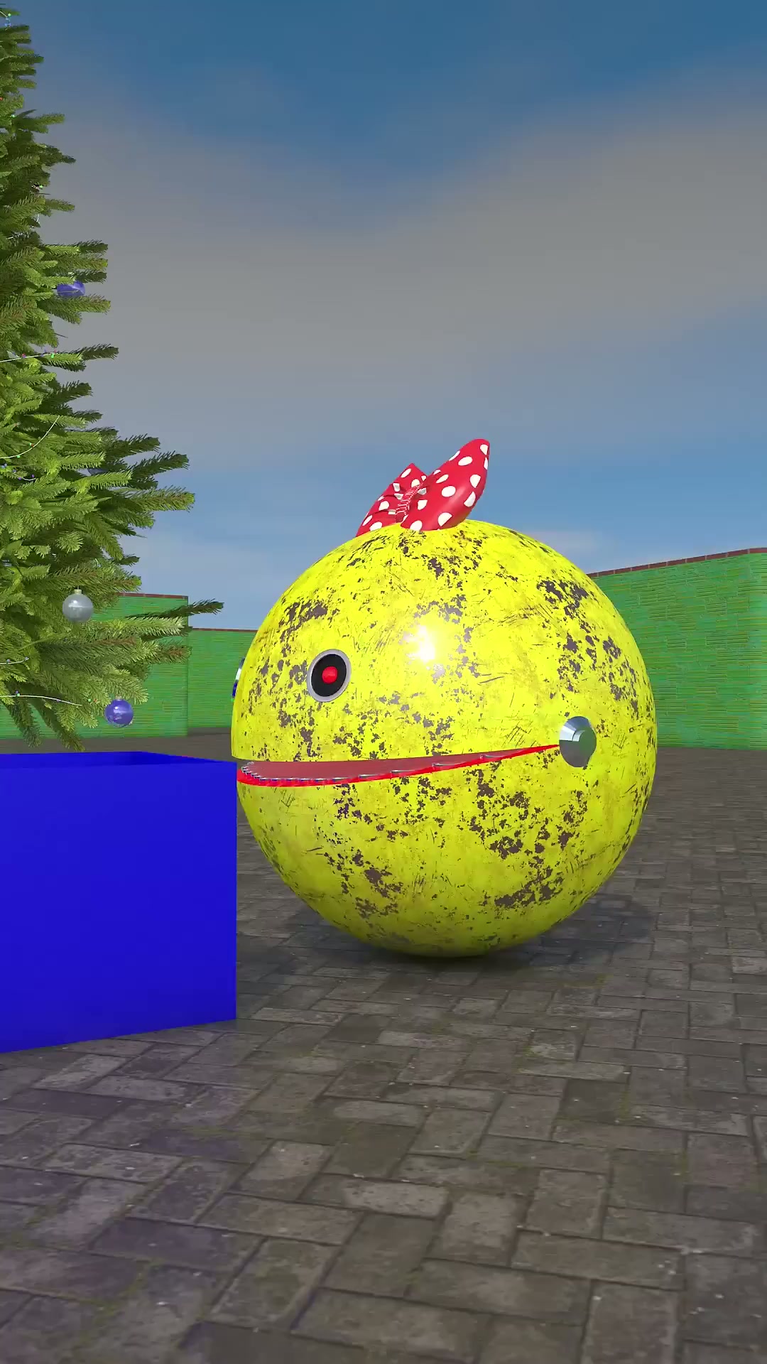 Robot Pacman & Ms Robot Pacman's Christmas #Shorts