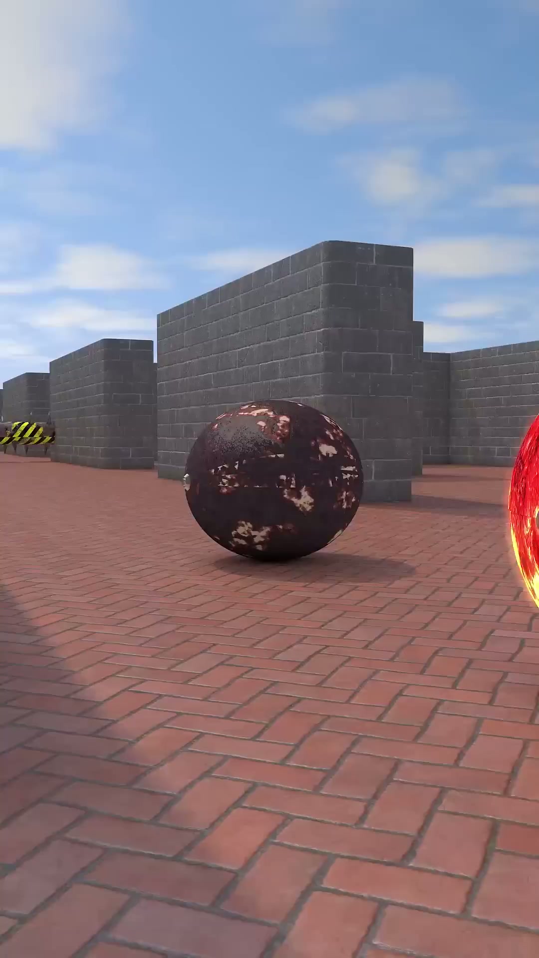 Rusty robot Pacman vs fire robot monster #Shorts