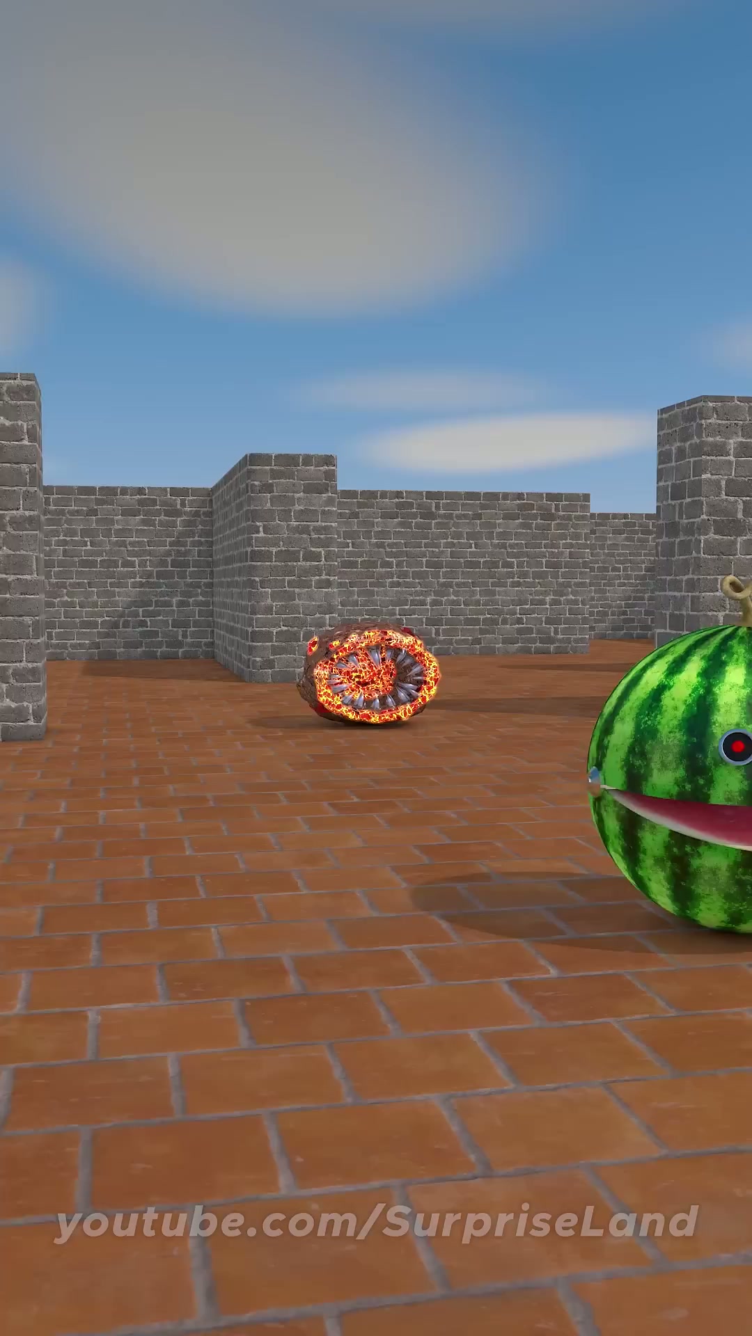 Robot Pacman vs Roblox Doors monster 🍉🍈 #shorts #pacman #robotpacman