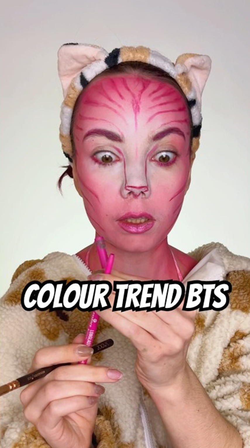 BTS Colour Trend But Make It SFX Pink Avatar Makeup