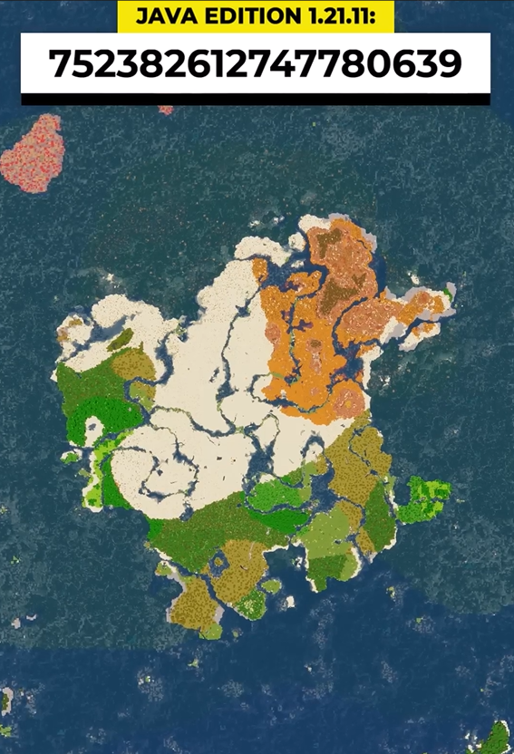 I really like this Minecraft continent island seed – epic world spawn!