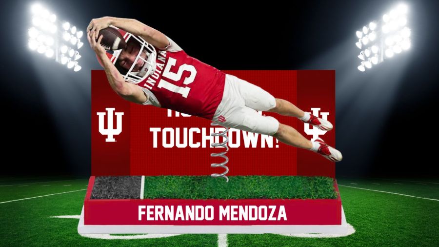 Bobblehead immortalizes Mendoza’s CFP touchdown dive